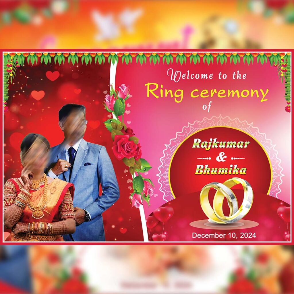 5 Ring Ceremony Banner PSD File - Graphics Point Store