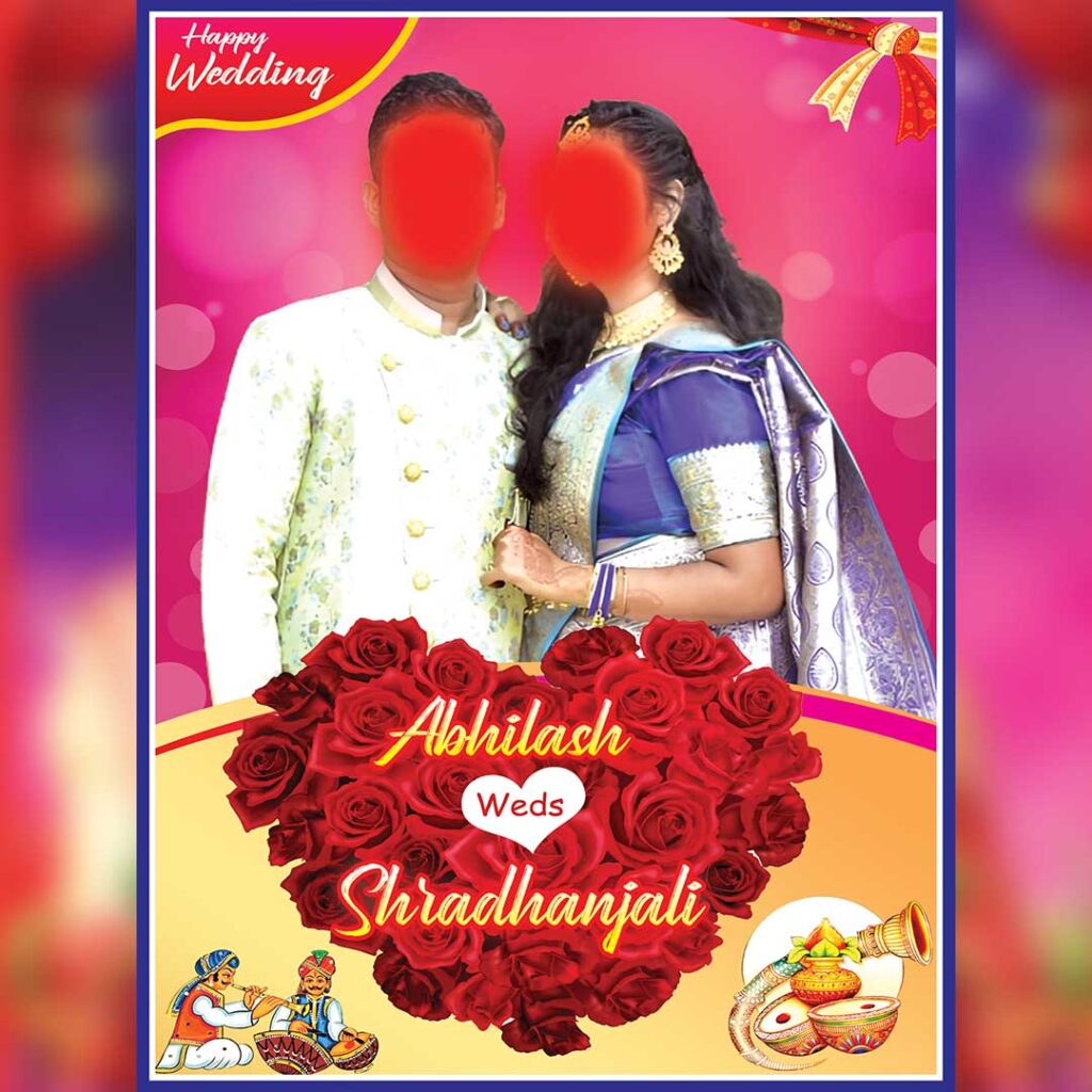 31 wedding Standing Banner PSD - Graphics Point Store