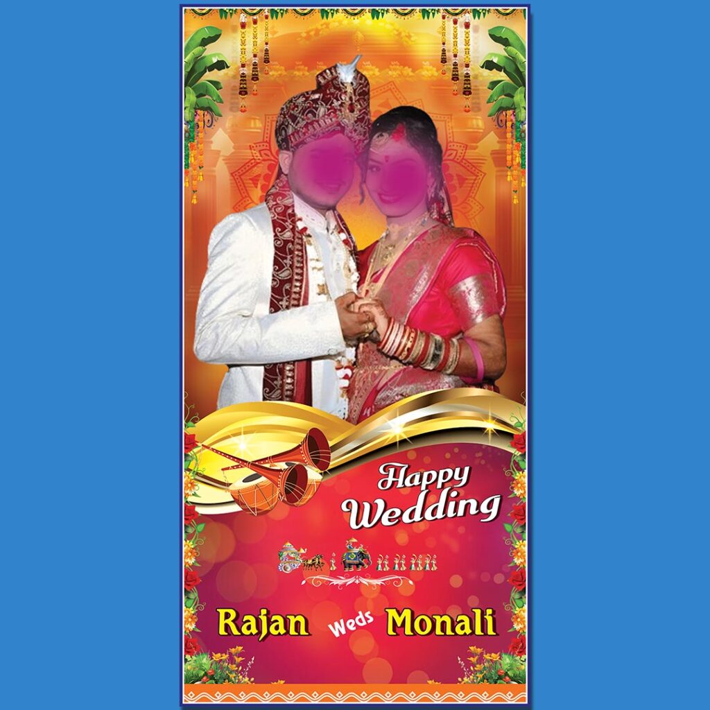 4 Wedding Standing Banner PSD - 2025 - Graphics Point Store